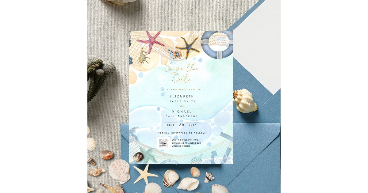 Coastal Tropical Beach Destination Wedding Flyer | Zazzle