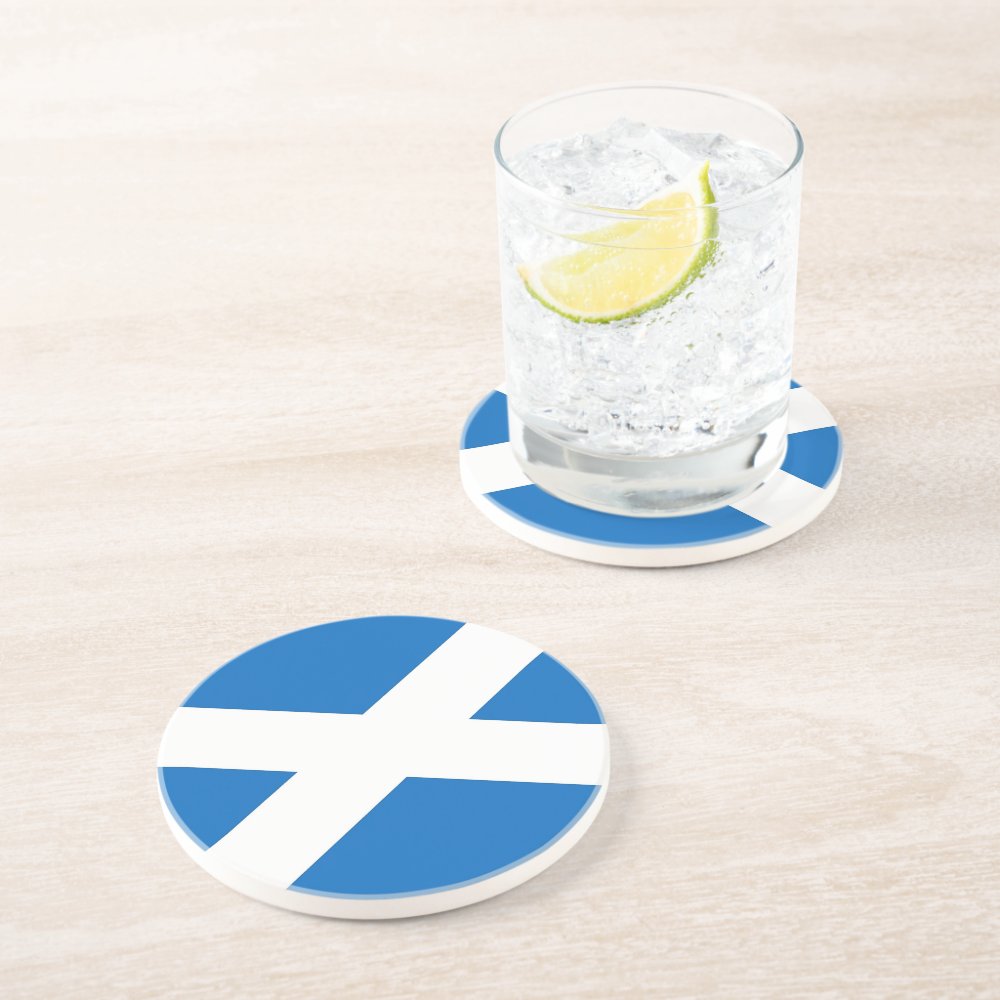 Scotland Flag Coaster, Patriotic Coaster Round Coaster sold by Robin ...