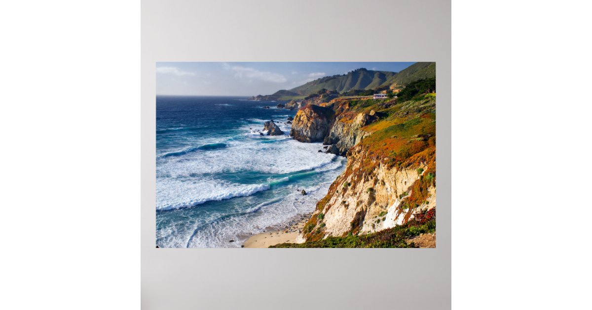 Coastline | Big Sur, California Poster | Zazzle