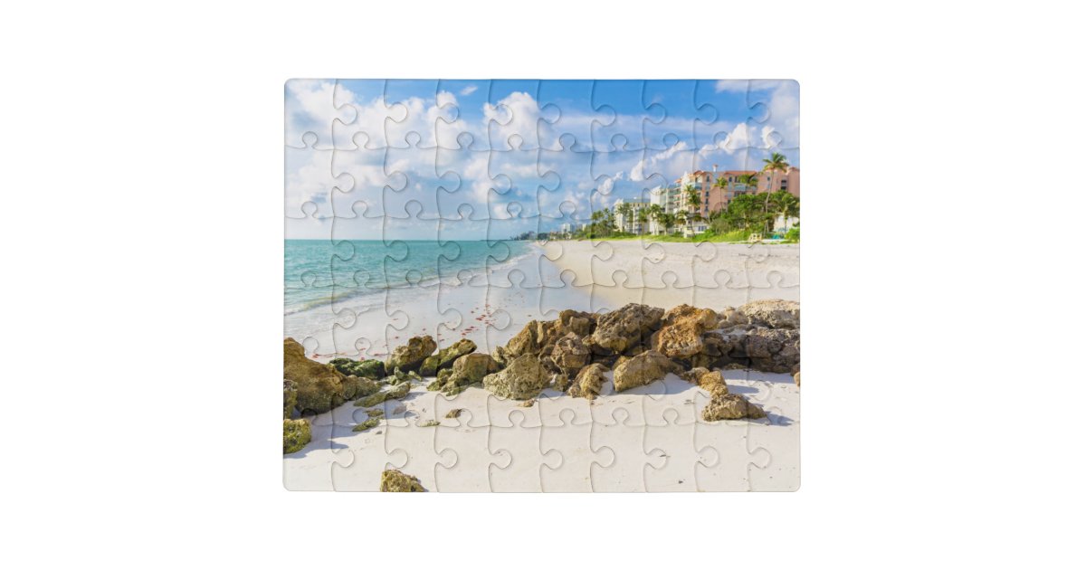 Coastline | Naples Pier, Southwest Florida Jigsaw Puzzle | Zazzle