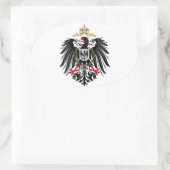 Coat of Arms German Reich 1889 Reichsadler Oval Sticker | Zazzle