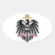 Coat of Arms German Reich 1889 Reichsadler Oval Sticker | Zazzle