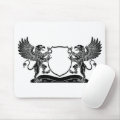 Coat of Arms Griffin Crest Griffon Family Shield Mouse Pad | Zazzle