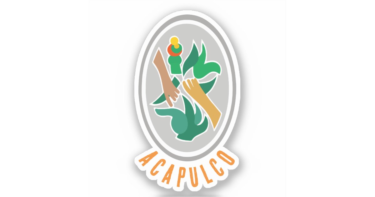 Coat of Arms of Acapulco, Mexico Sticker | Zazzle