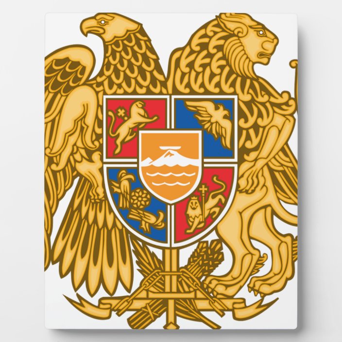 Coat of arms of Armenia - Armenian Emblem Plaque | Zazzle.com