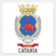 Coat of arms of Catania, Sicily Square Sticker | Zazzle