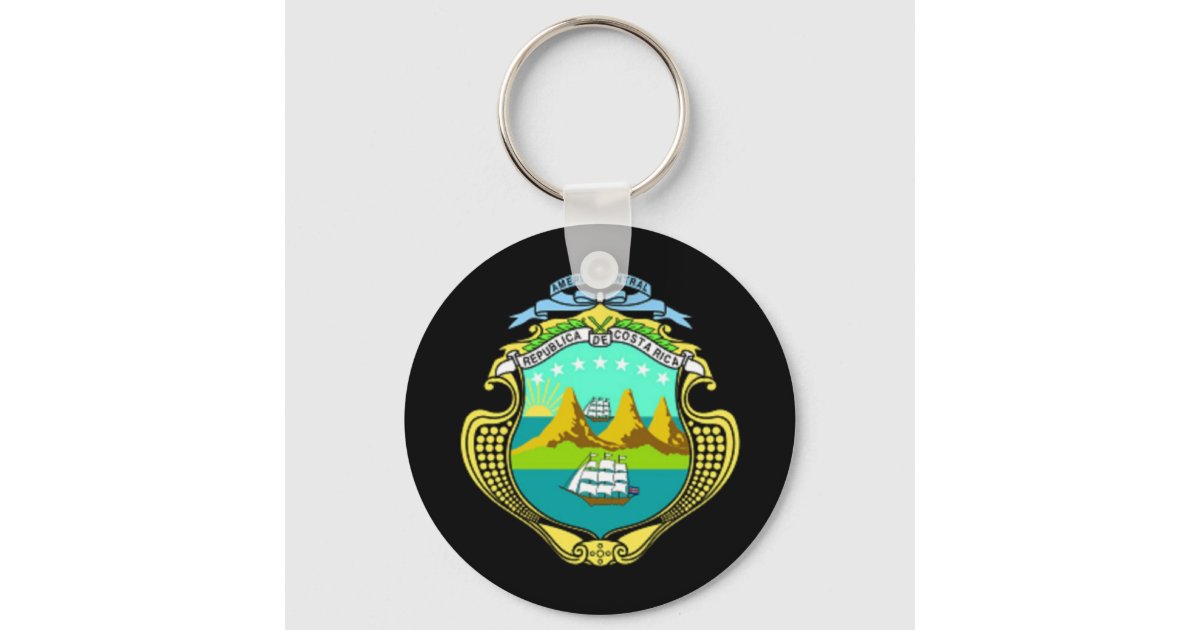 Coat of arms of Costa Rica Keychain | Zazzle