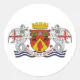 Coat of arms of County Londonderry, N. Ireland Classic Round Sticker ...