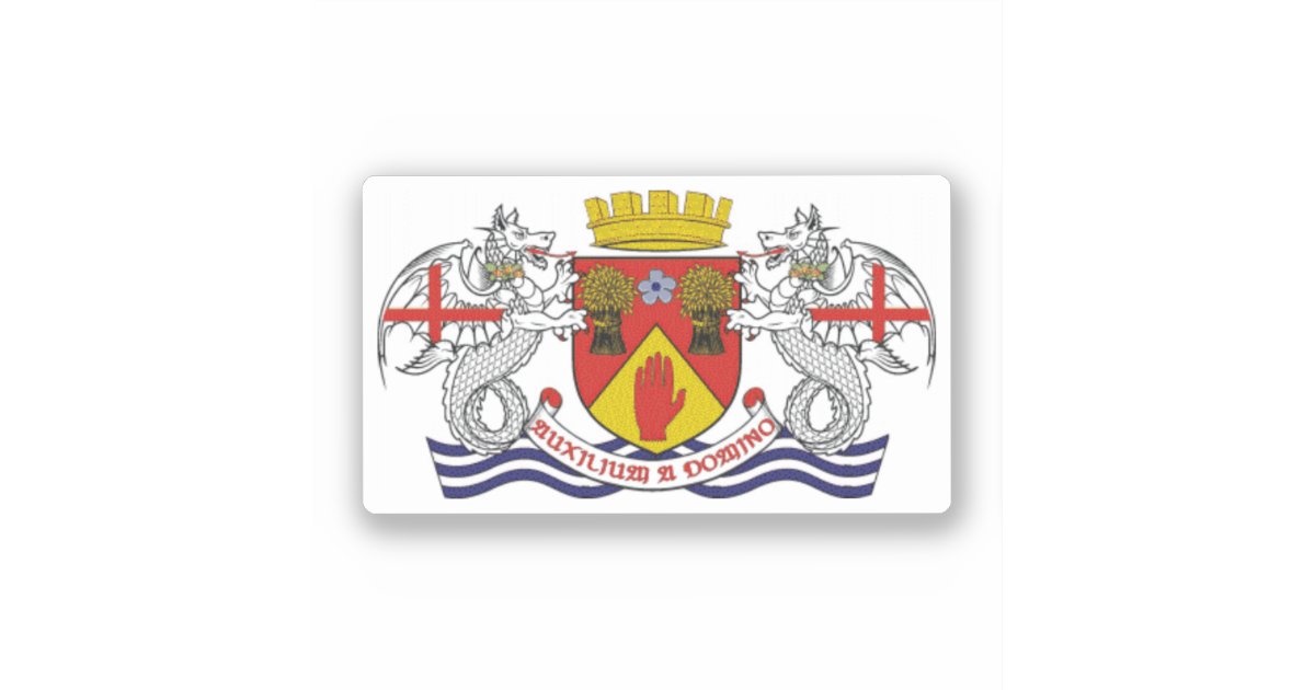 Coat of arms of County Londonderry, N. Ireland Sticker | Zazzle