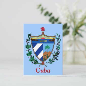 Coat of arms of Cuba Postcard | Zazzle
