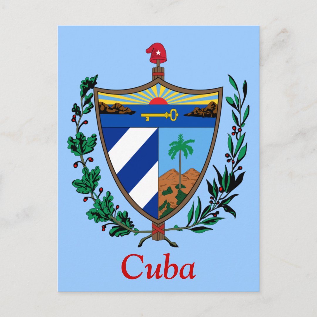 Coat of arms of Cuba Postcard | Zazzle