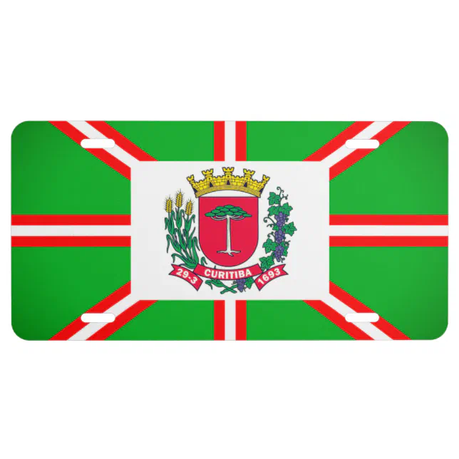Coat of Arms of Curitiba, Brazil License Plate | Zazzle