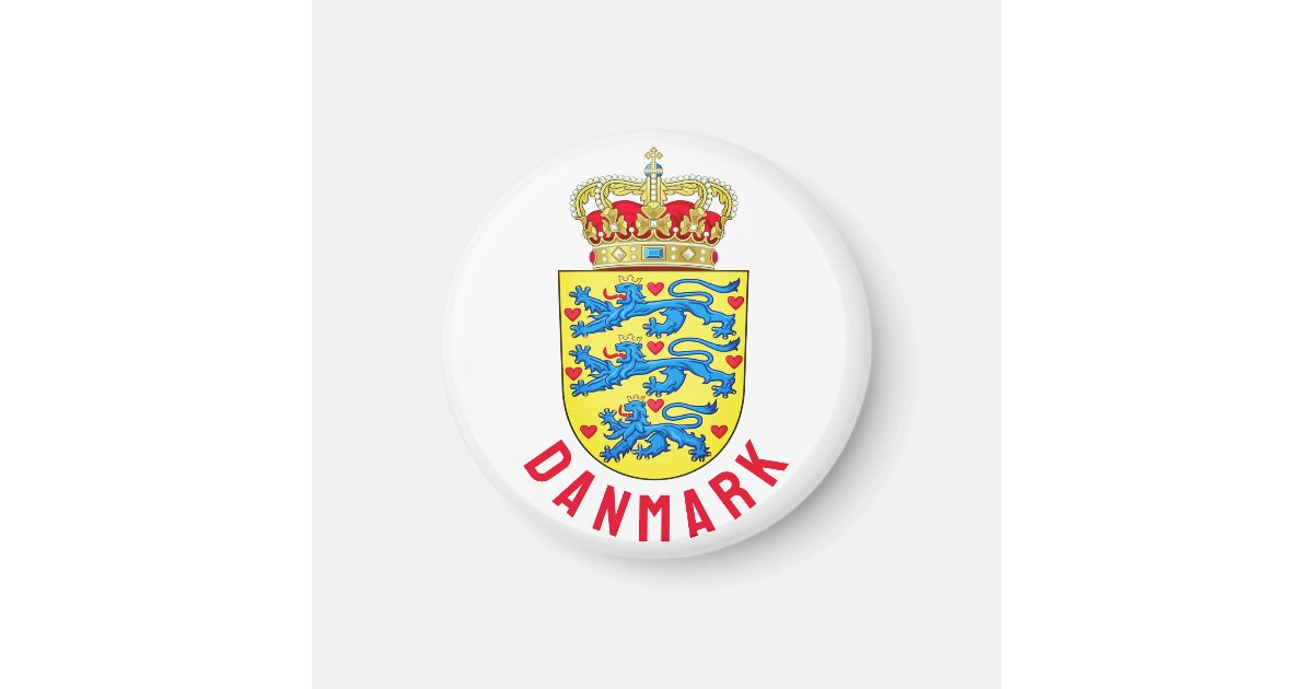 Coat of Arms of Denmark Magnet | Zazzle