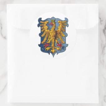 Coat of arms of Friuli Classic Round Sticker | Zazzle