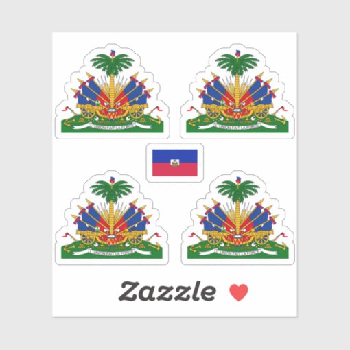 Coat of arms of Haiti Sticker | Zazzle