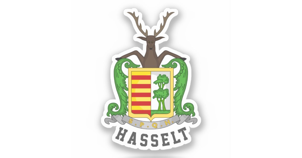 Coat of Arms of Hasselt, Belgium Sticker | Zazzle