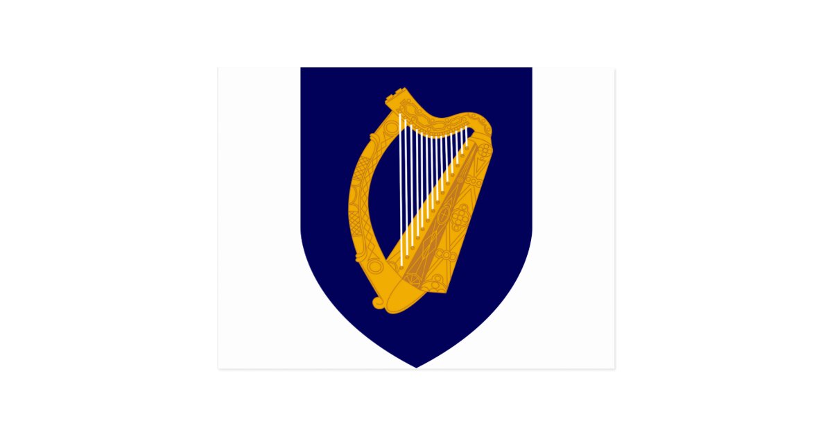 Coat of arms of Ireland - Irish Emblem Postcard | Zazzle.com