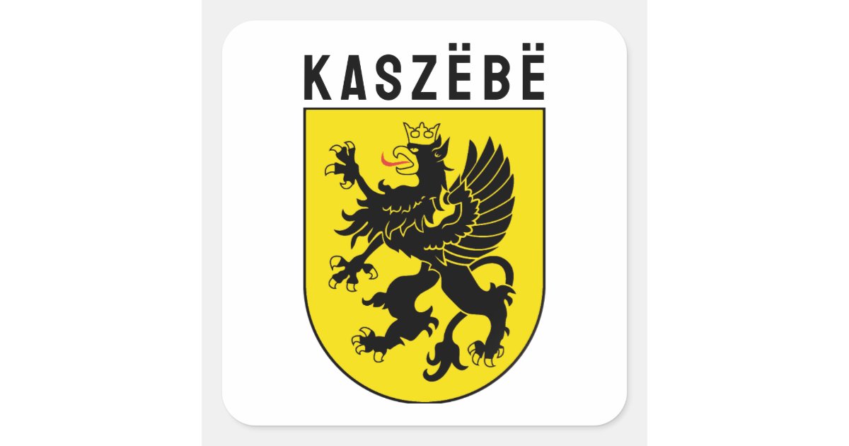 Coat of Arms of Kashubia Square Sticker | Zazzle