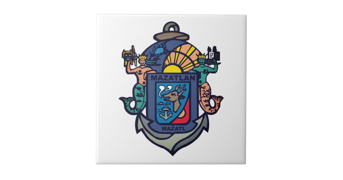 Coat of Arms of Mazatlán, Sinaloa (MX) Ceramic Tile | Zazzle