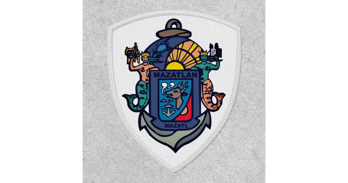 Coat of Arms of Mazatlán, Sinaloa (MX) Patch | Zazzle