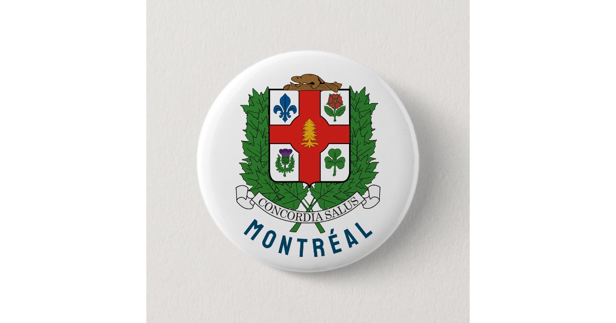 Coat of Arms of Montréal, CANADA Button | Zazzle