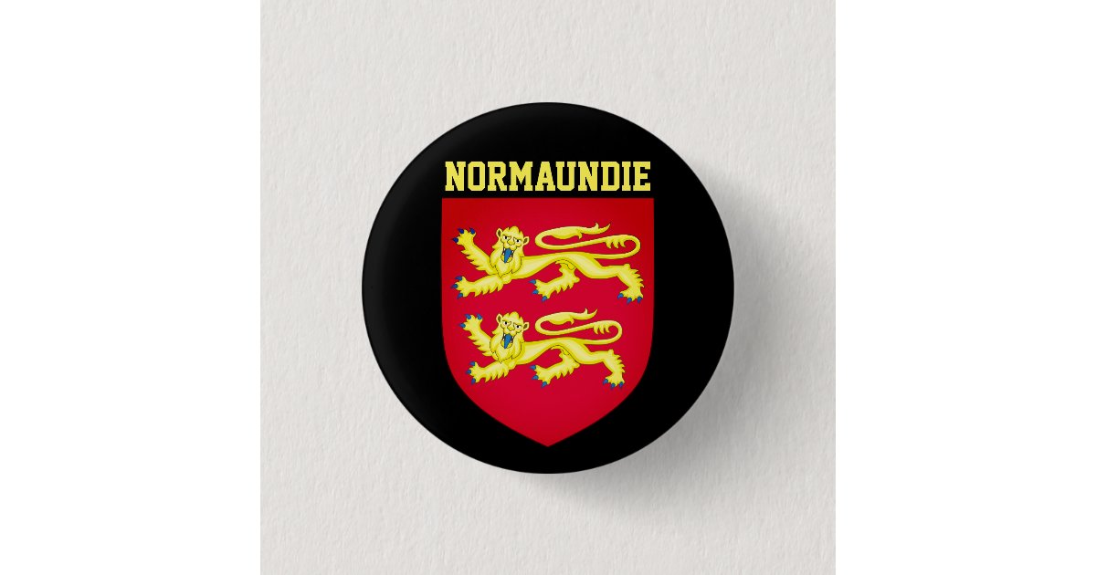 Coat of Arms of Normandy - FRANCE Button | Zazzle