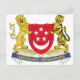 Coat of arms of Singapore 新加坡国徽 Emblem Postcard | Zazzle