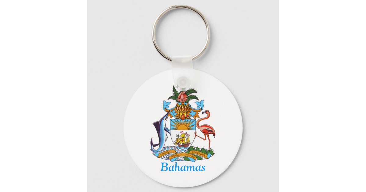 Coat of arms of the Bahamas Keychain | Zazzle