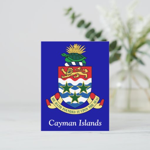 Coat of arms of the Cayman Islands Postcard | Zazzle