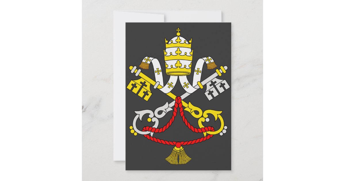 Coat of arms of the Vatican City Invitation | Zazzle
