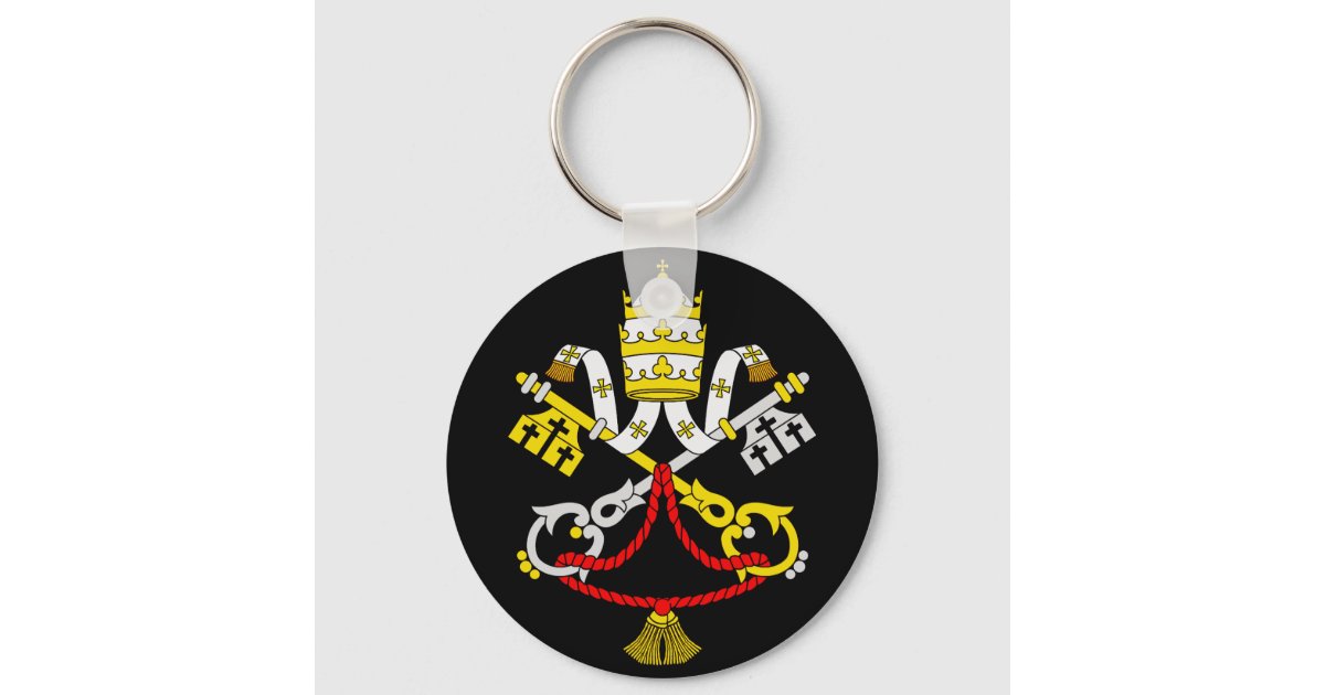 Coat of arms of the Vatican City Keychain | Zazzle