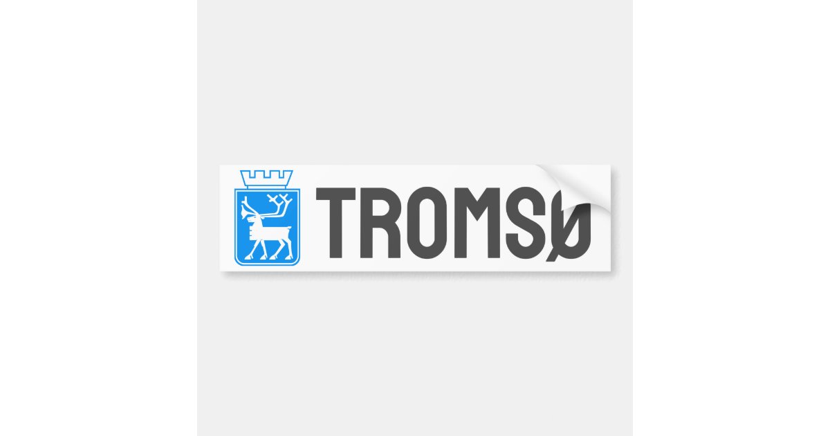 Coat of arms of Tromsø, NORWAY Bumper Sticker | Zazzle