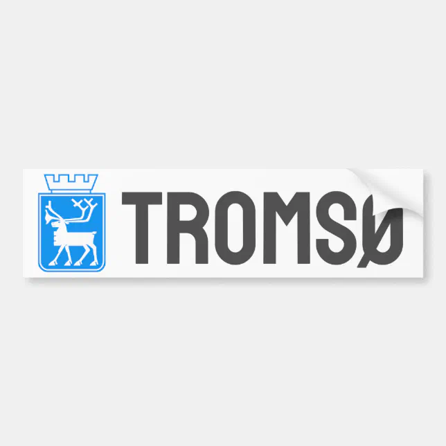 Coat of arms of Tromsø, NORWAY Bumper Sticker | Zazzle
