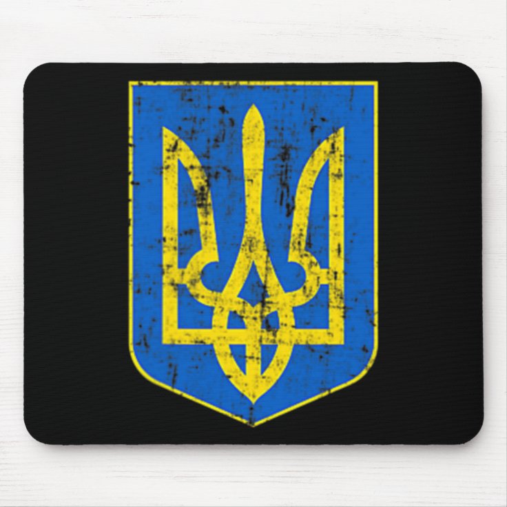Coat of Arms of Ukraine Mouse Pad | Zazzle
