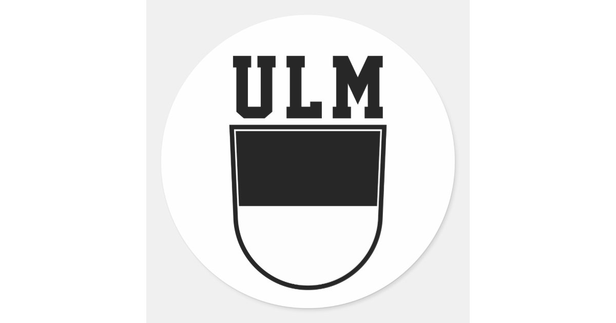 Coat of Arms of Ulm - GERMANY Classic Round Sticker | Zazzle