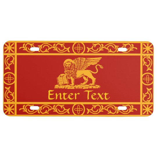 Coat of Arms of Venice, Italy License Plate | Zazzle.com