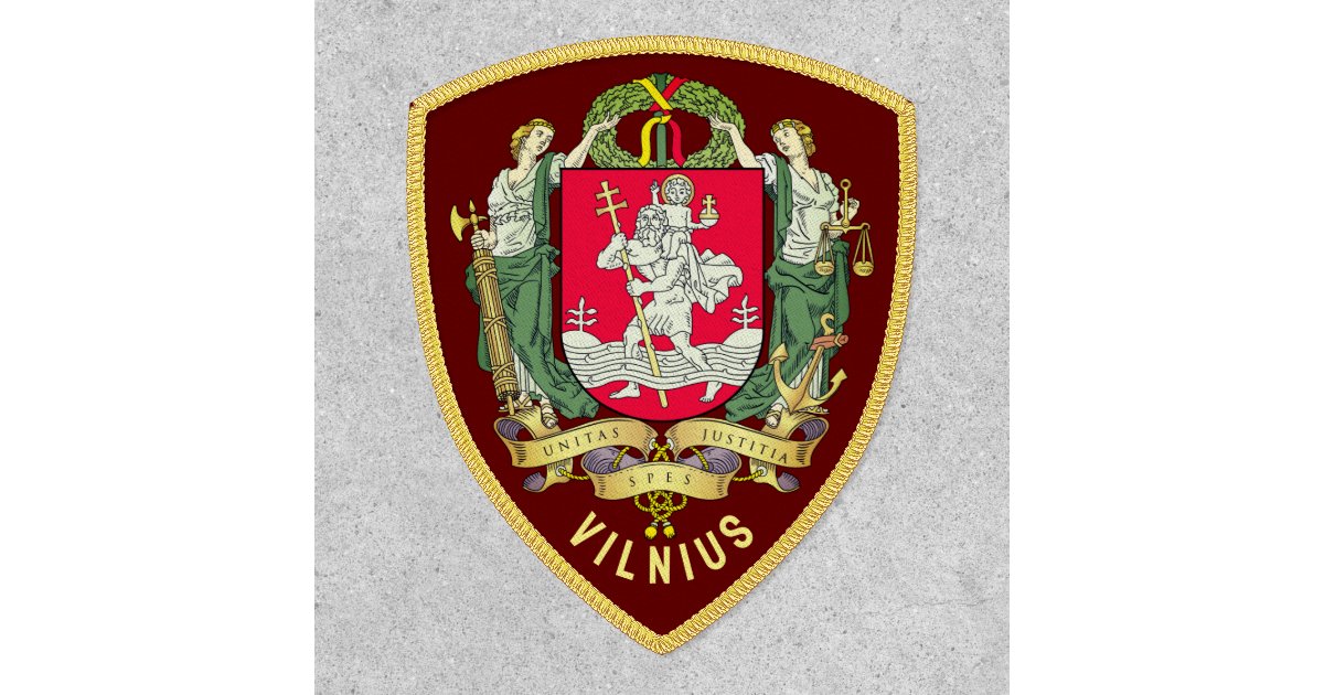 Coat of Arms of Vilnius - LITHUANIA Patch | Zazzle