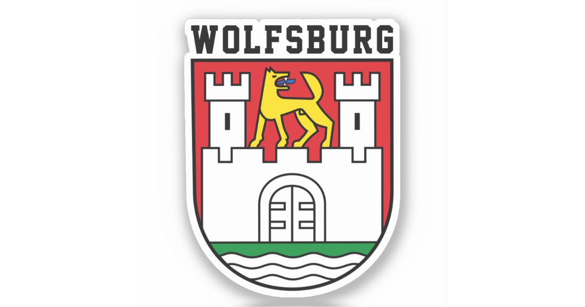 coat of arms of Wolfsburg, Germany Sticker | Zazzle