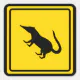 Coatimundi Crossing, Traffic Sign, Guatemala Square Sticker | Zazzle