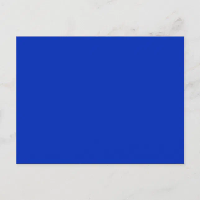 COBALT BLUE (a solid rich color) ~ Postcard | Zazzle