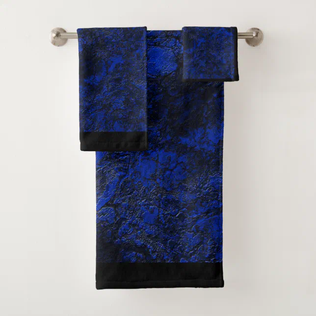 Cobalt blue bath towel set | Zazzle