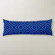 Cobalt Blue Diamond Pattern Body Pillow | Zazzle
