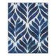Cobalt Watercolor Tiles IV Faux Canvas Print | Zazzle