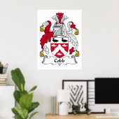 Cobb Family Crest Poster | Zazzle