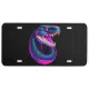Cobra Snake in Vaporwave Aesthetic Style License Plate | Zazzle