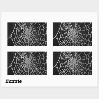 Cobweb Rectangular Sticker | Zazzle