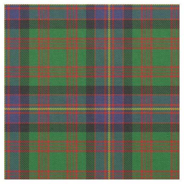 Carrick Clan Tartan Fabric | Zazzle