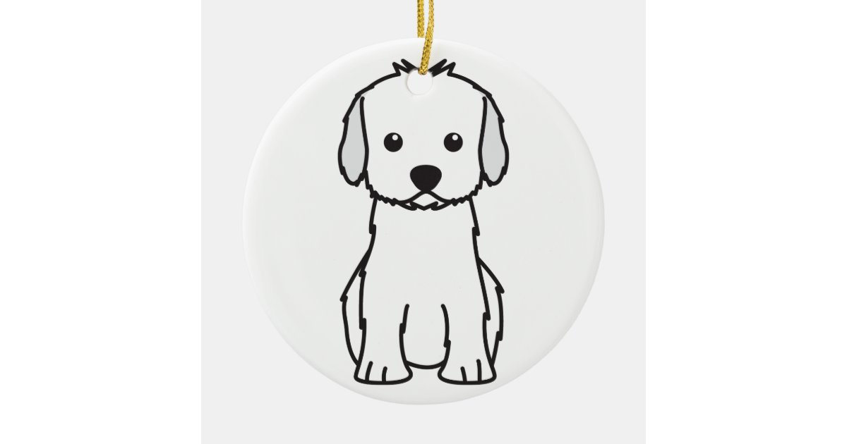Cockapoo Dog Cartoon Ceramic Ornament | Zazzle