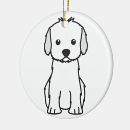 Cockapoo Dog Cartoon Ceramic Ornament | Zazzle