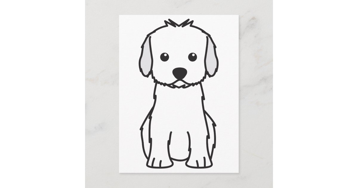 Cockapoo Dog Cartoon Postcard | Zazzle